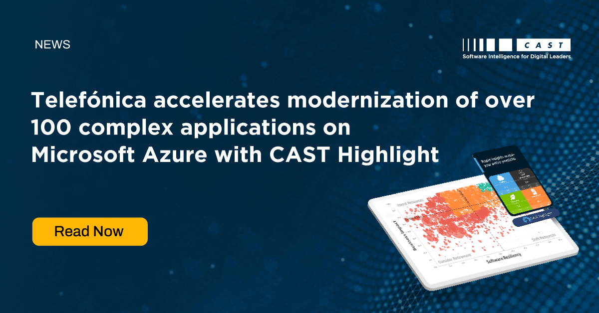 Telefónica accelerates modernization of over 100 complex applications ...